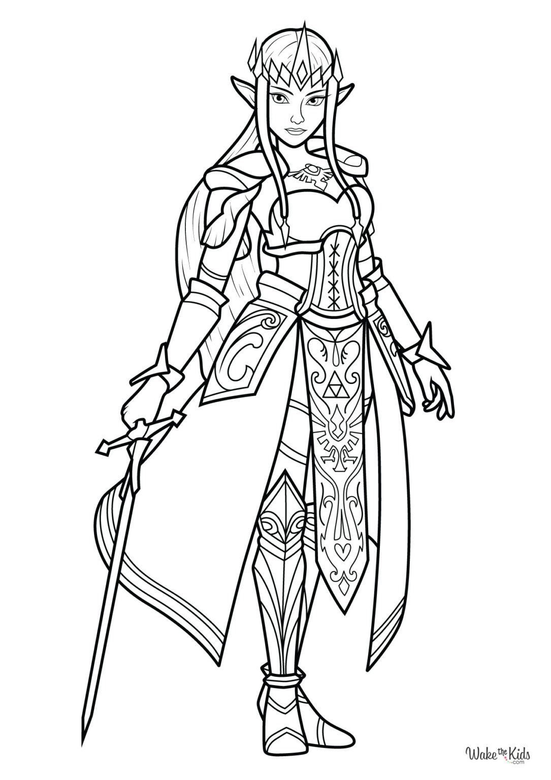 The Legend of Zelda Coloring Pages (Free Printable PDFs) | WakeTheKids