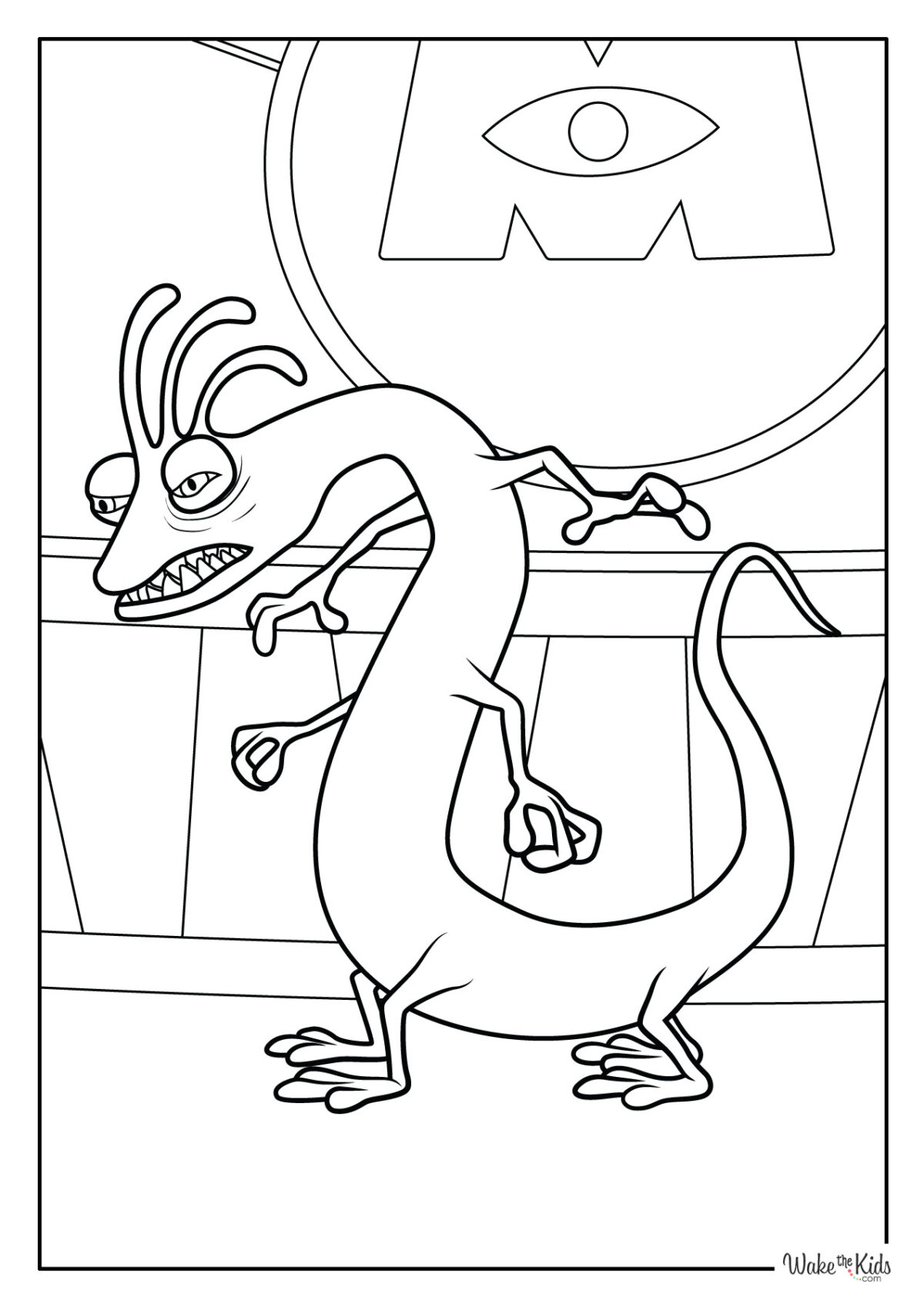Monsters Inc Coloring Pages (Free Printable PDFs) | WakeTheKids