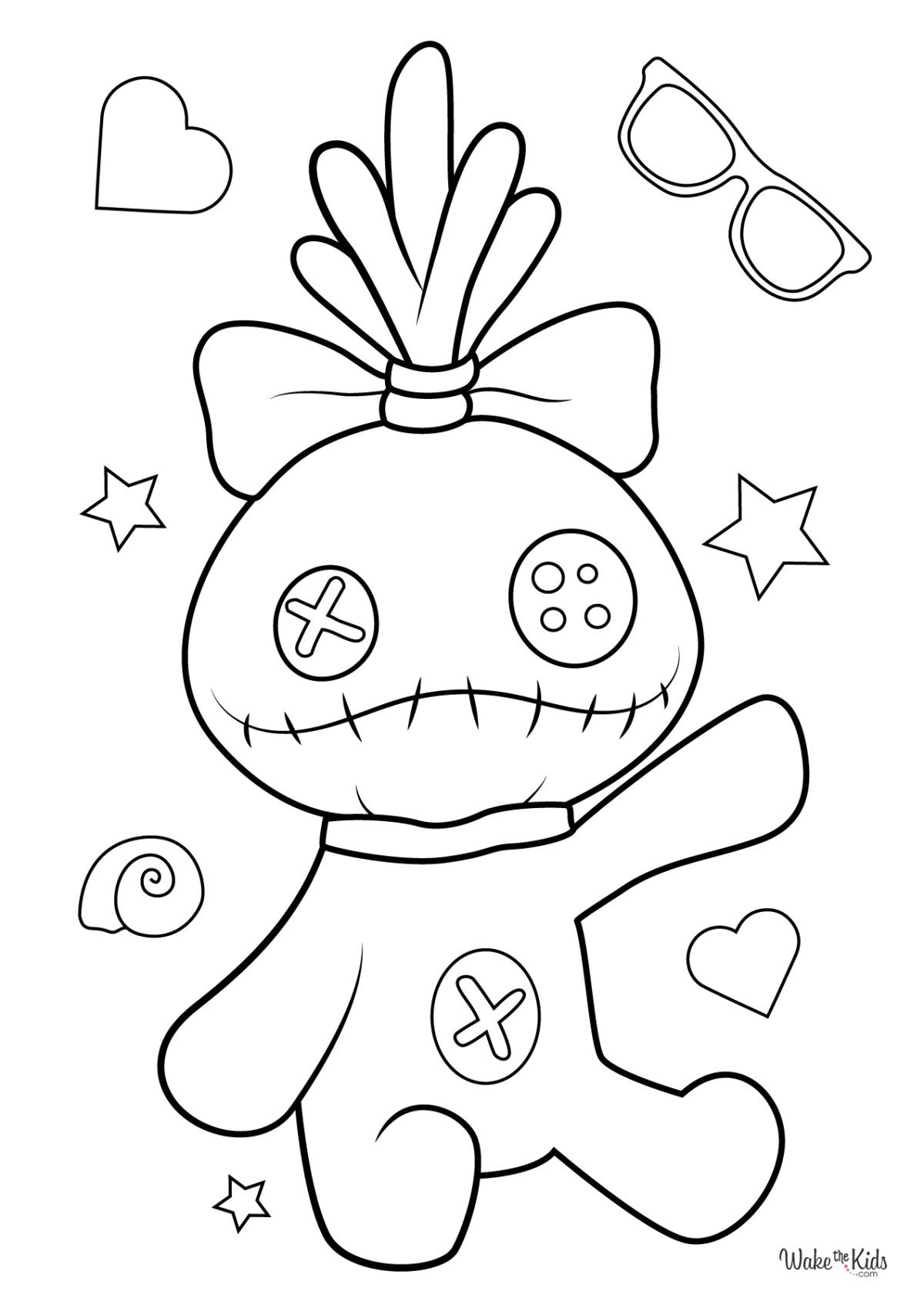 Lilo and Stitch Coloring Pages (Free Printable PDFs) | WakeTheKids