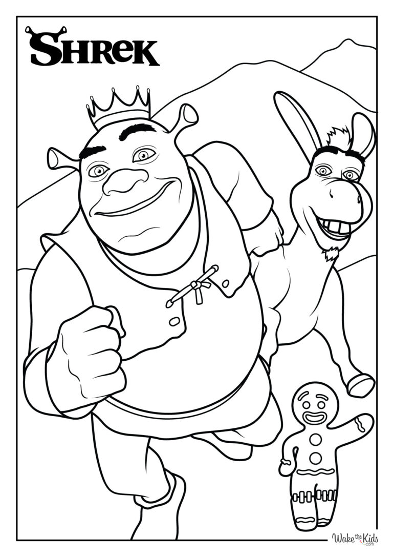 Shrek Coloring Pages (Free Printable PDFs) | WakeTheKids