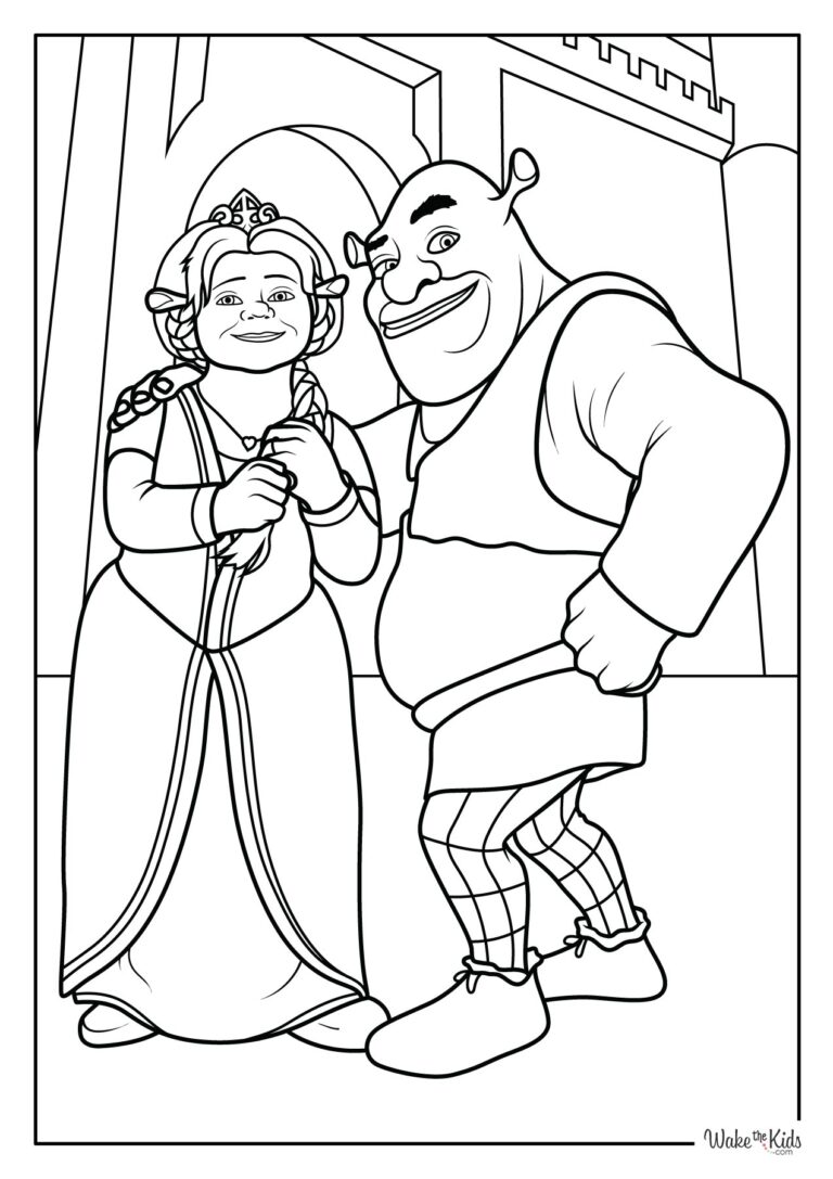 Shrek Coloring Pages (Free Printable PDFs) | WakeTheKids