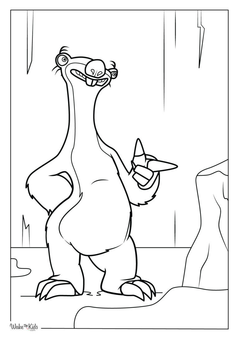 Ice Age Coloring Pages (Free Printable PDFs) | WakeTheKids