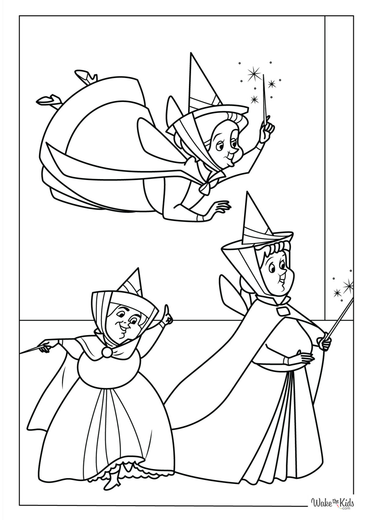 Sleeping Beauty Coloring Pages (Free Printable PDFs) | WakeTheKids