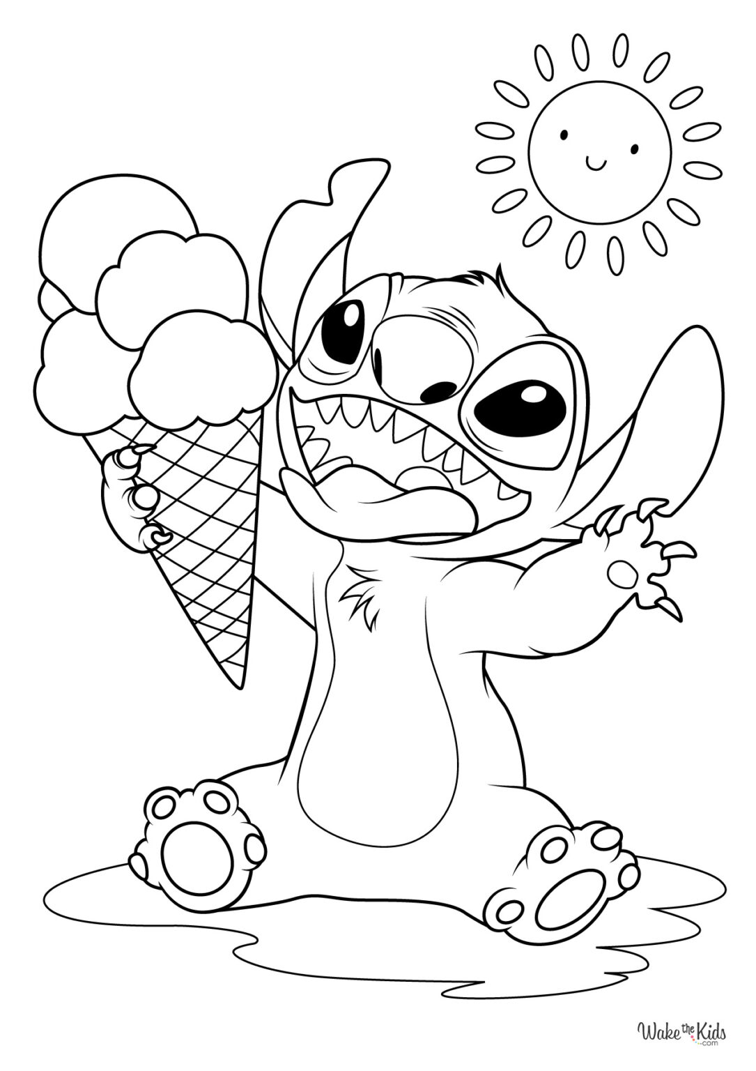 Lilo and Stitch Coloring Pages (Free Printable PDFs) | WakeTheKids