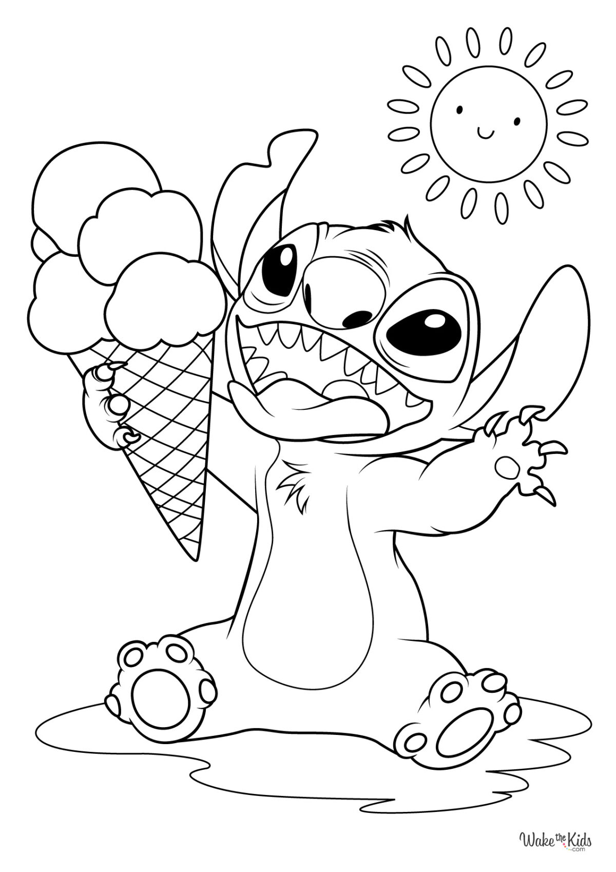 Lilo and Stitch Coloring Pages (Free Printable PDFs) | WakeTheKids
