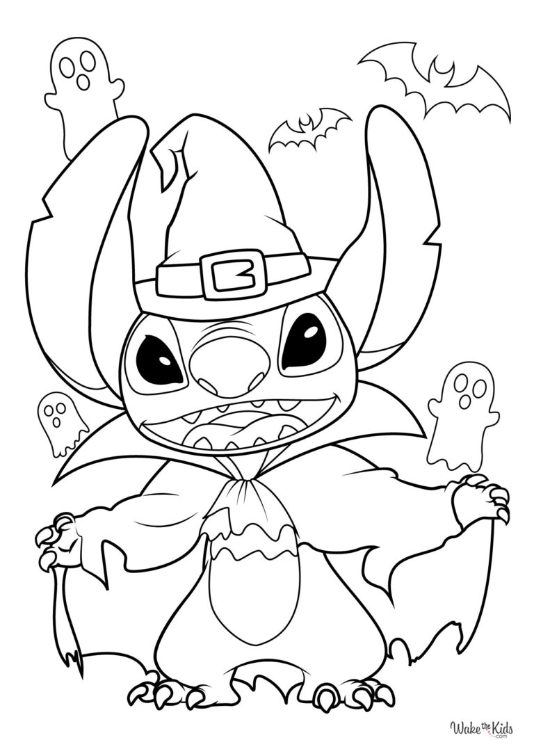 Lilo and Stitch Coloring Pages (Free Printable PDFs) | WakeTheKids
