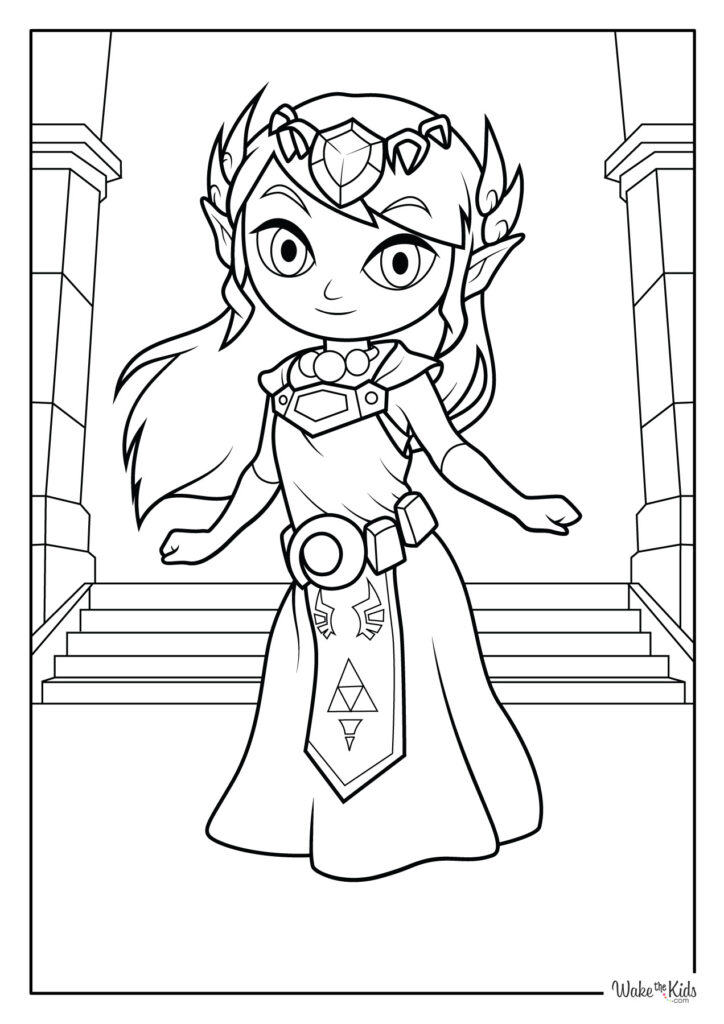 The Legend of Zelda Coloring Pages (Free Printable PDFs) | WakeTheKids
