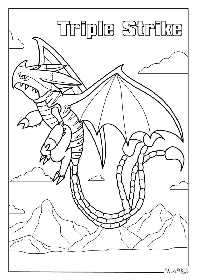 How to Train Your Dragon Coloring Pages (Free Printable PDFs) | WakeTheKids