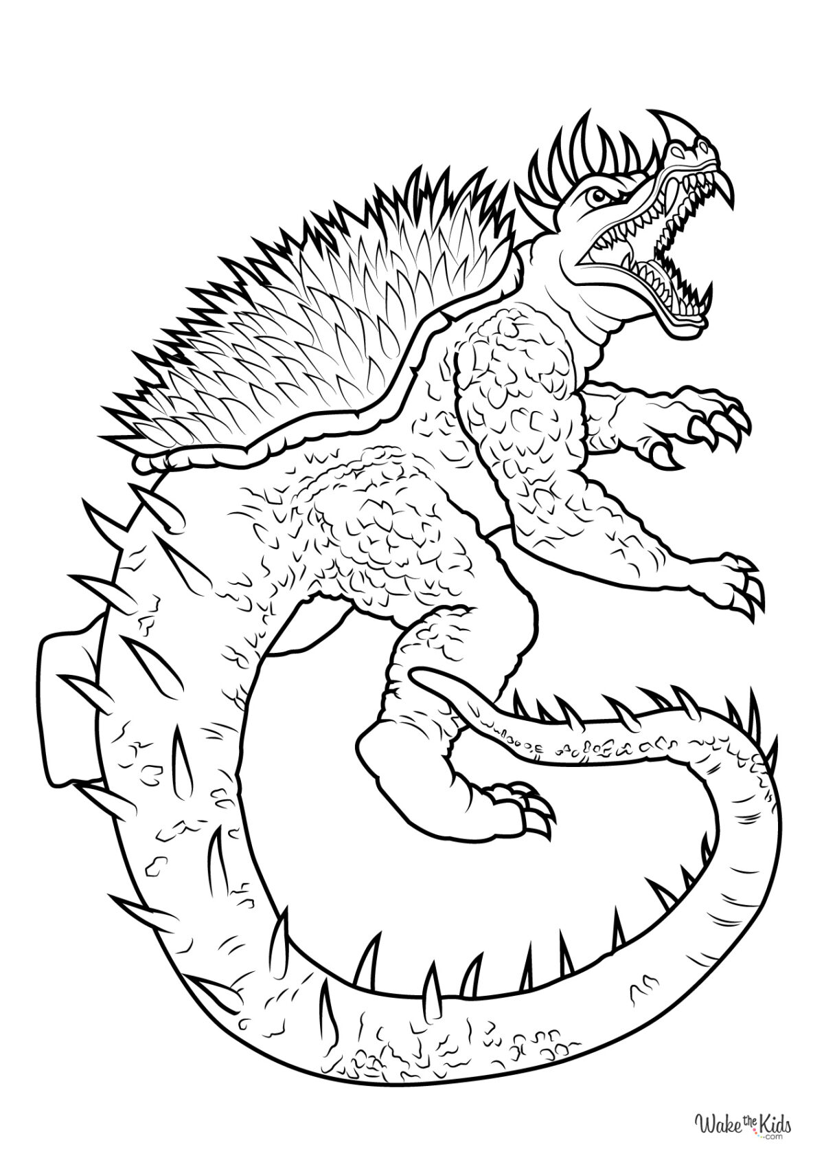 Godzilla Coloring Pages (Free Printable PDFs) | WakeTheKids