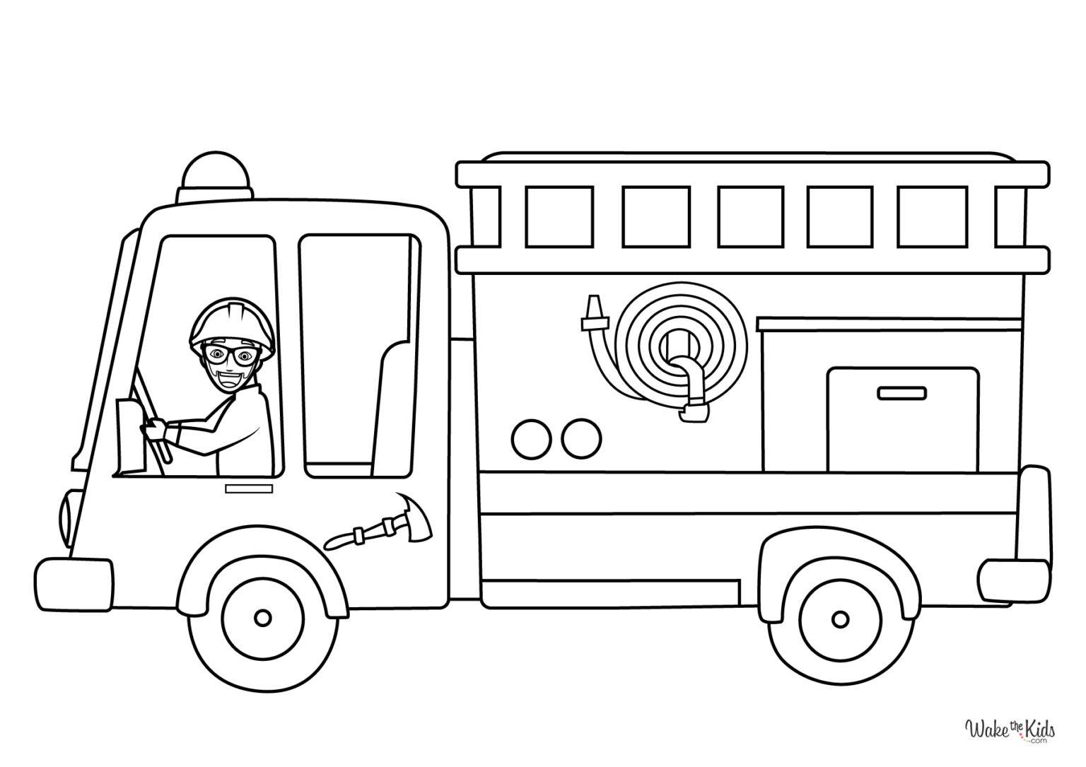 Blippi Coloring Pages (Free Printable PDFs) | WakeTheKids