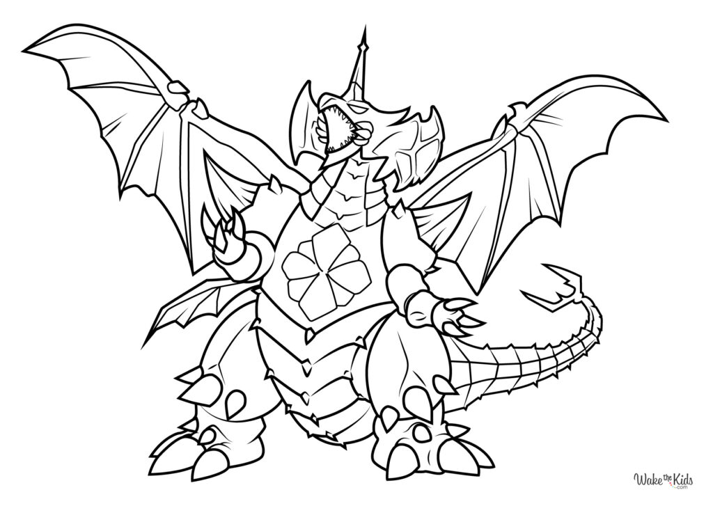 Destroyah Coloring Page Coloring Pages