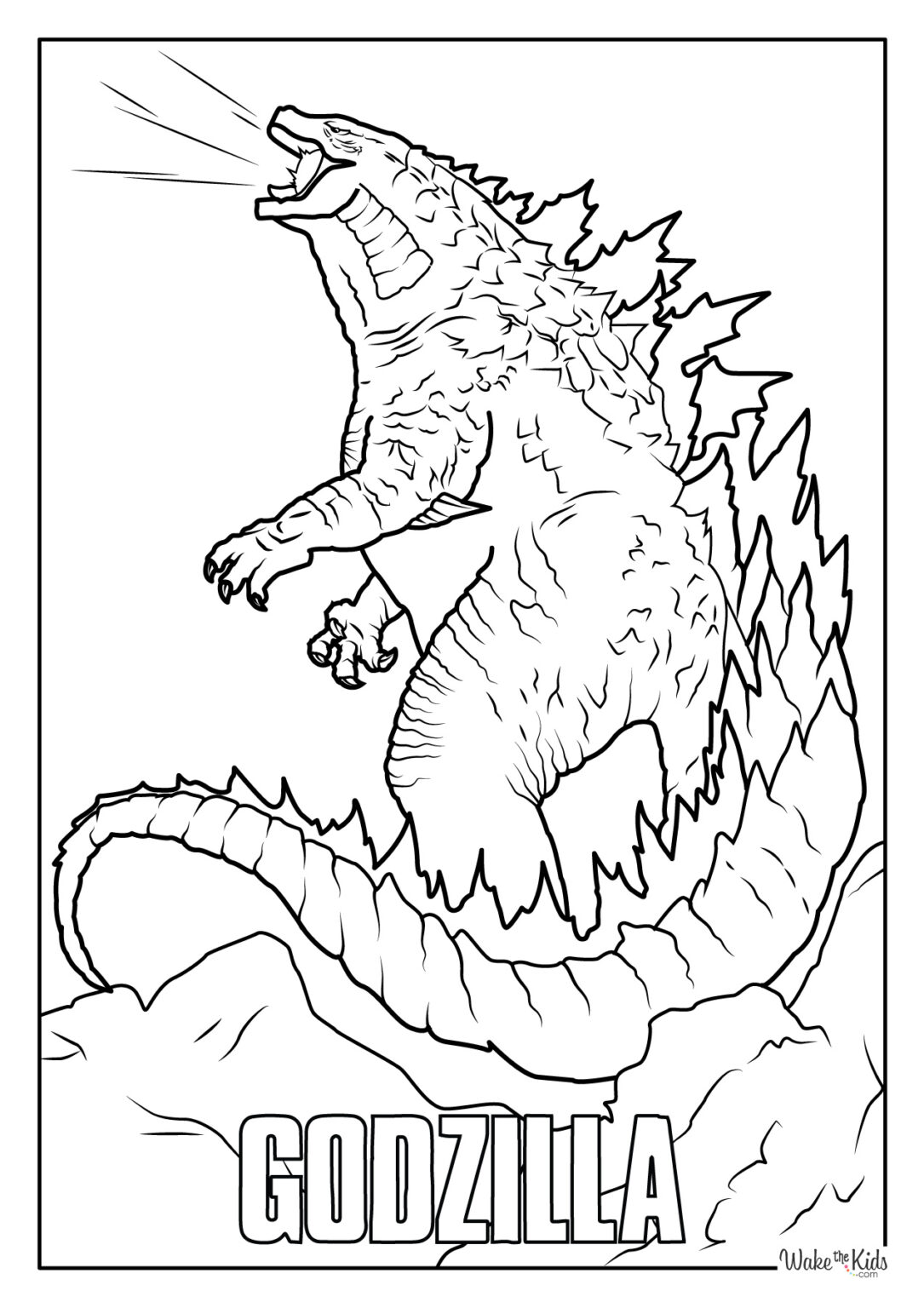 Godzilla Coloring Pages (Free Printable PDFs) | WakeTheKids