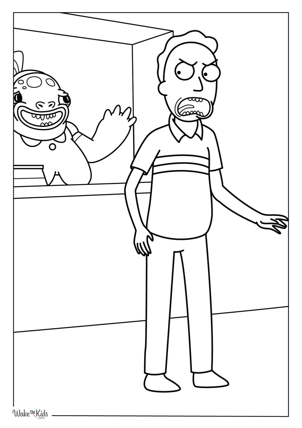 Rick and Morty Coloring Pages (Free Printable PDFs) | WakeTheKids