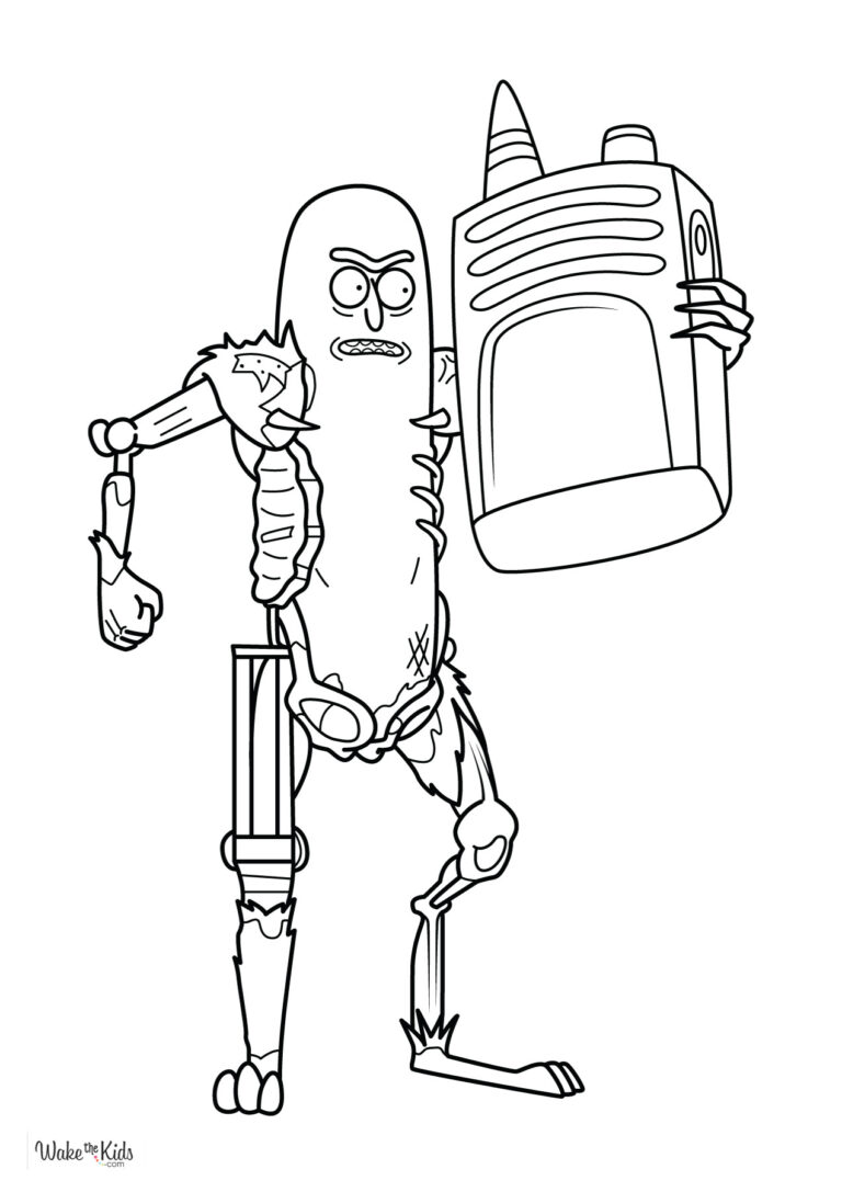 Rick and Morty Coloring Pages (Free Printable PDFs) | WakeTheKids