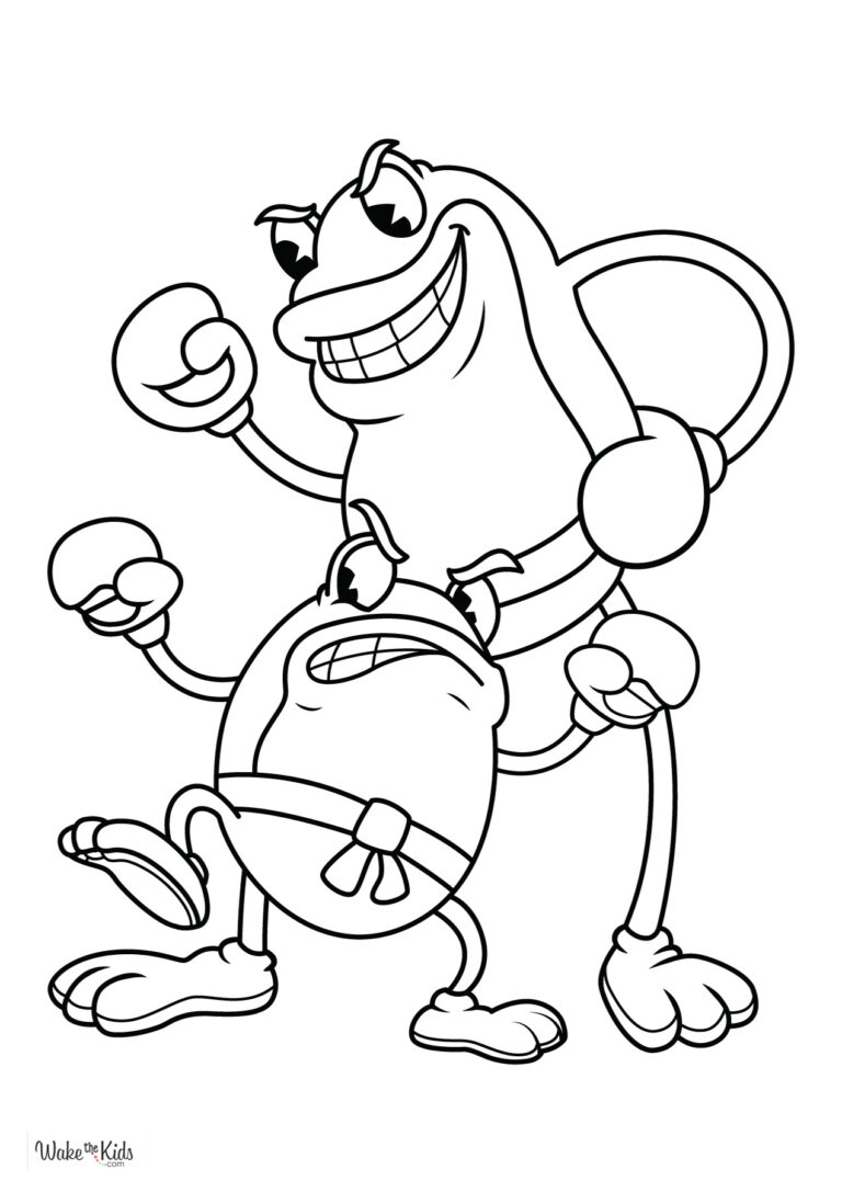 Cuphead Coloring Pages (Free Printable PDFs) | WakeTheKids
