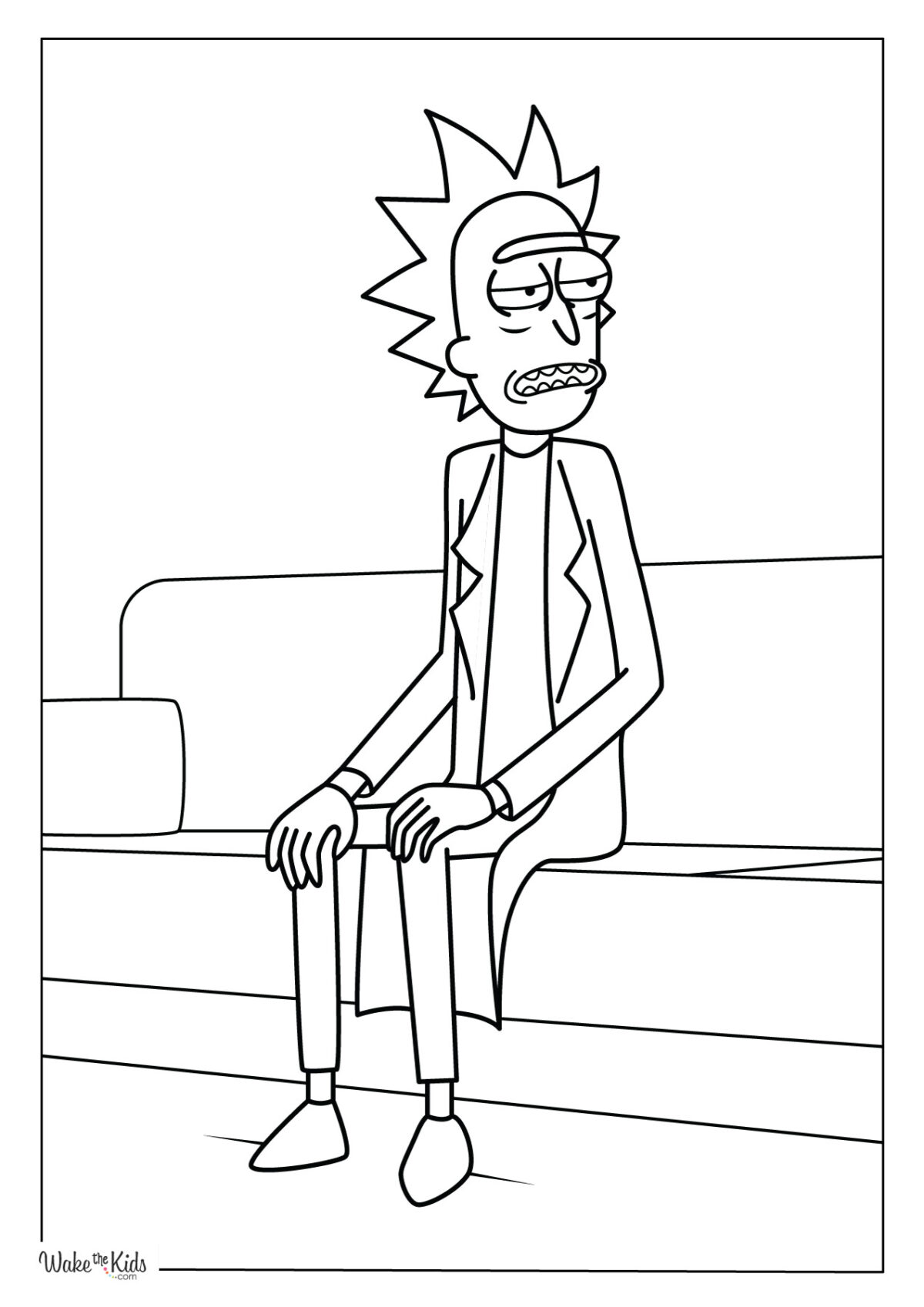 Rick and Morty Coloring Pages (Free Printable PDFs) | WakeTheKids