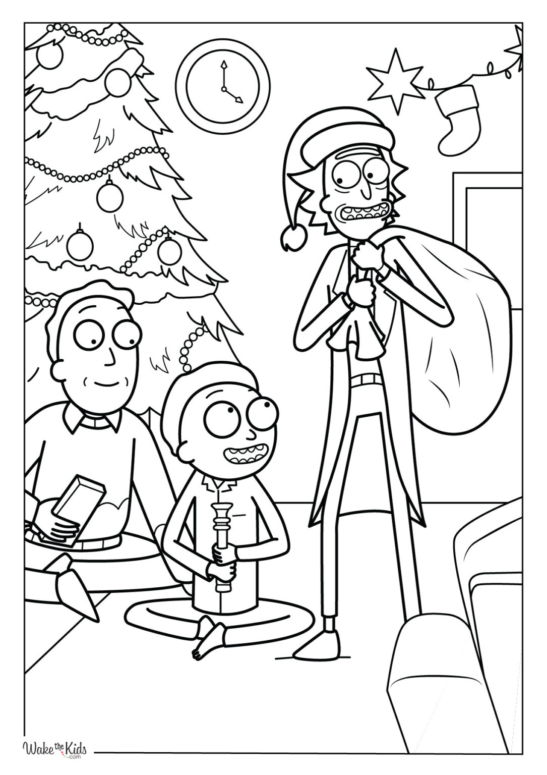 Rick and Morty Coloring Pages (Free Printable PDFs) | WakeTheKids