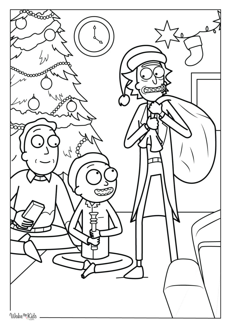 Rick and Morty Coloring Pages (Free Printable PDFs) | WakeTheKids
