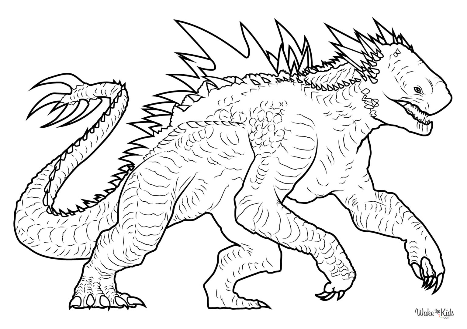 Godzilla Coloring Pages (Free Printable PDFs) | WakeTheKids