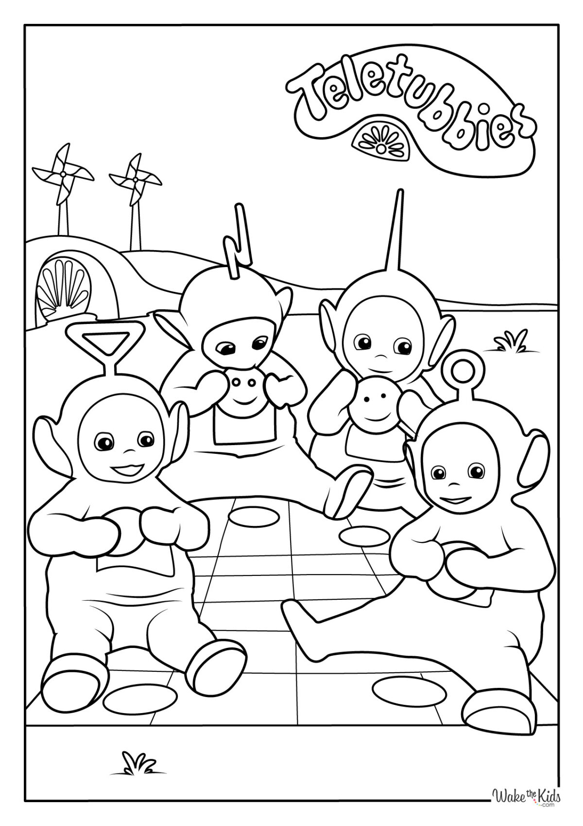 Teletubbies Coloring Pages (Free Printable PDFs) | WakeTheKids
