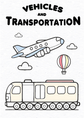 Vehicles and Transportation Coloring Pages (Free Printable PDFs ...