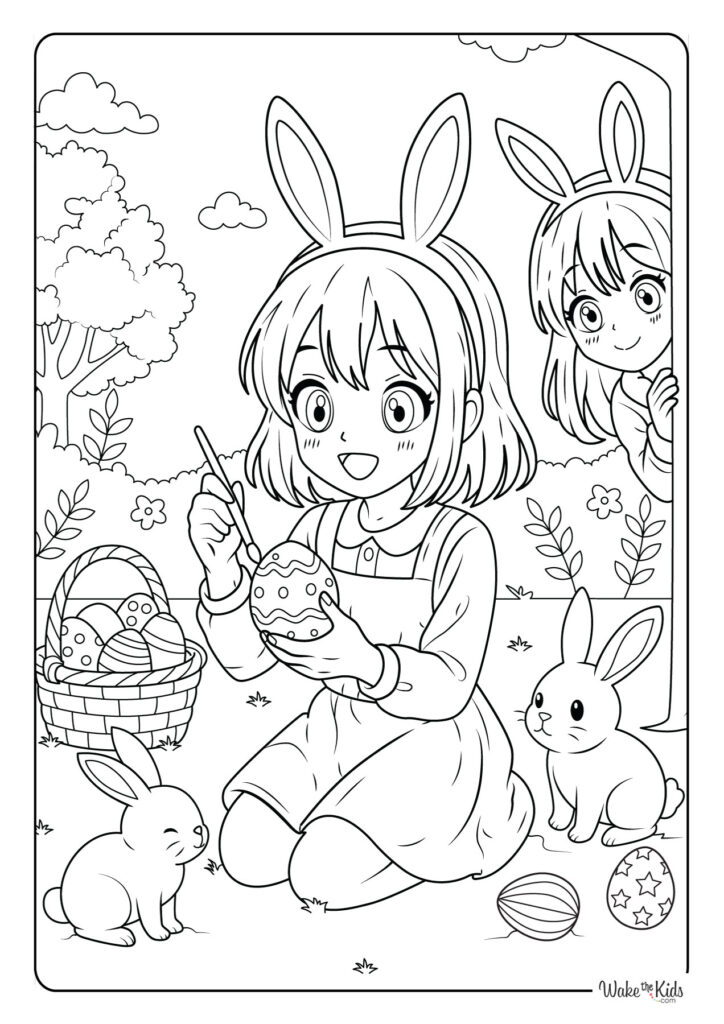 Anime Coloring Pages (Free Printable PDFs) | WakeTheKids