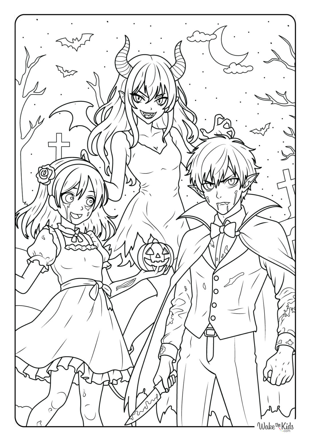 Anime Coloring Pages (Free Printable PDFs) | WakeTheKids