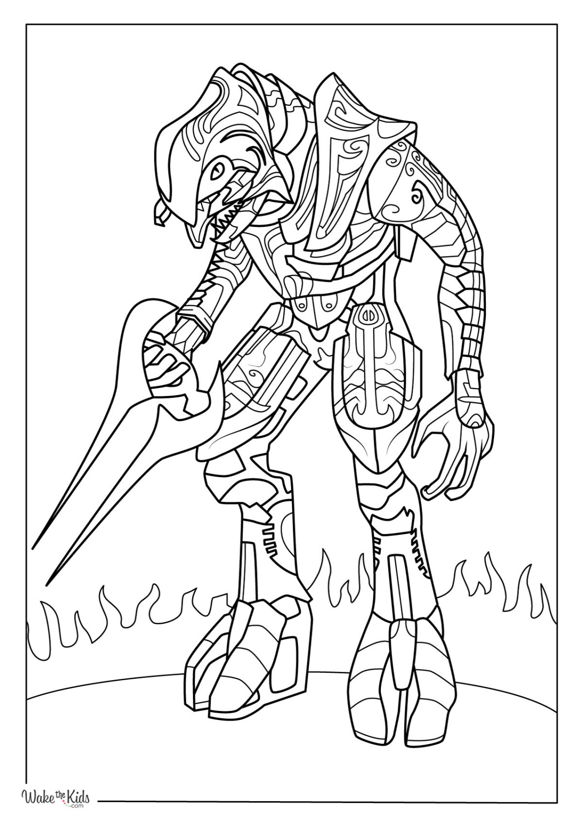 Halo Coloring Pages (Free Printable PDFs) | WakeTheKids