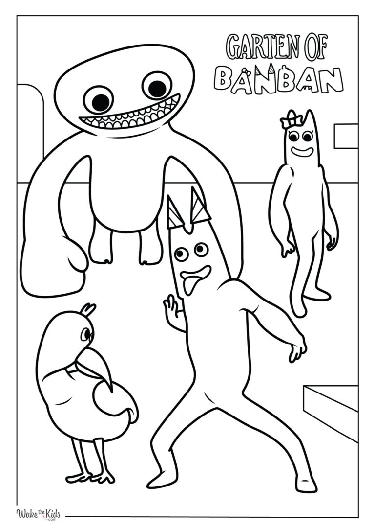 Garten of Banban Coloring Pages (Free Printable PDFs) | WakeTheKids