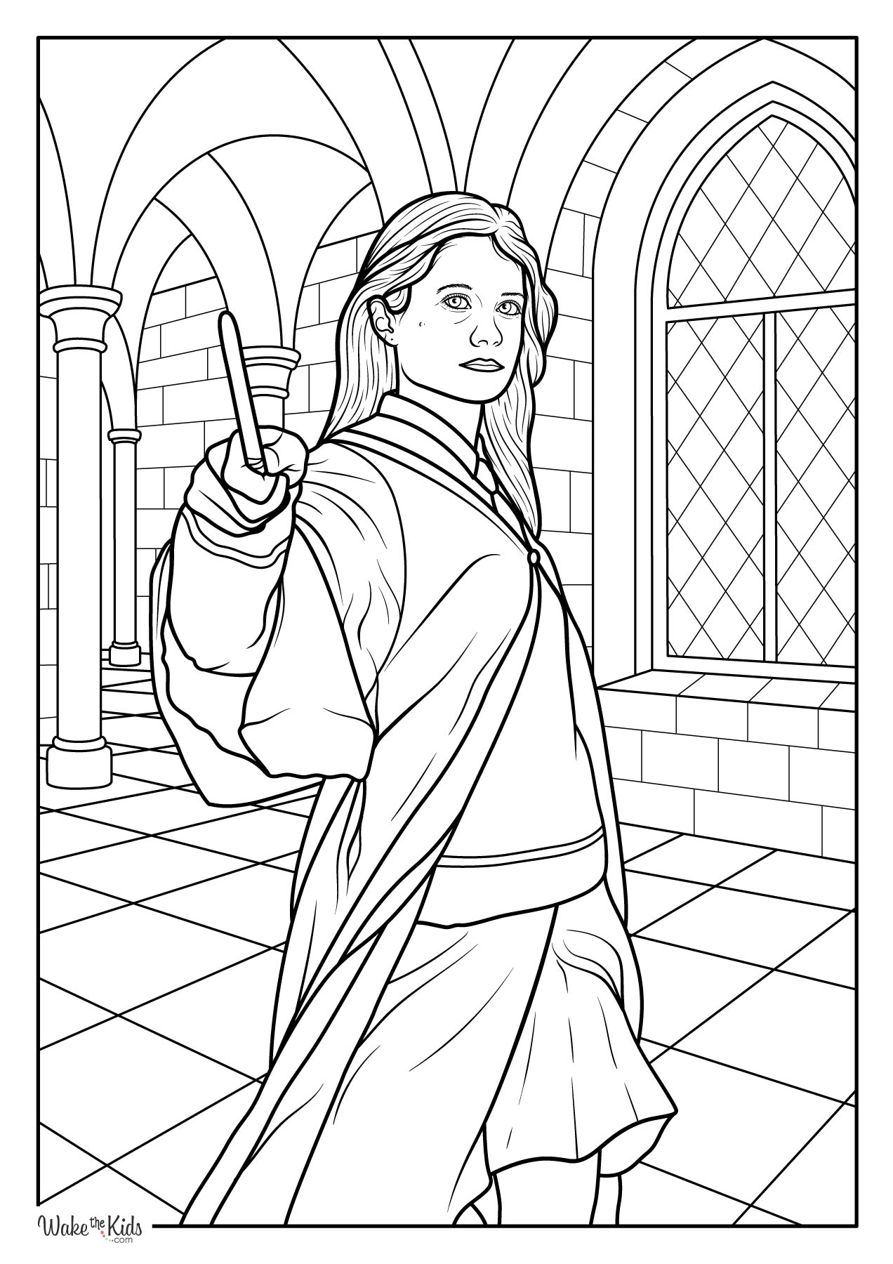 Harry Potter Coloring Pages (Free Printable PDFs) | WakeTheKids