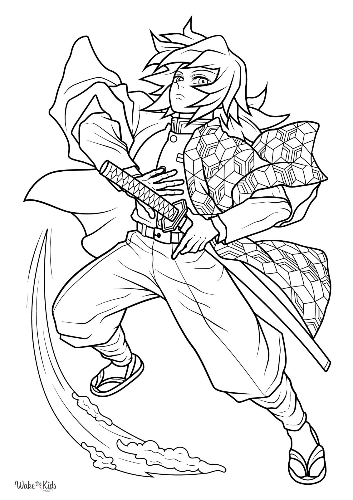 Demon Slayer Coloring Pages (Free Printable PDFs) | WakeTheKids