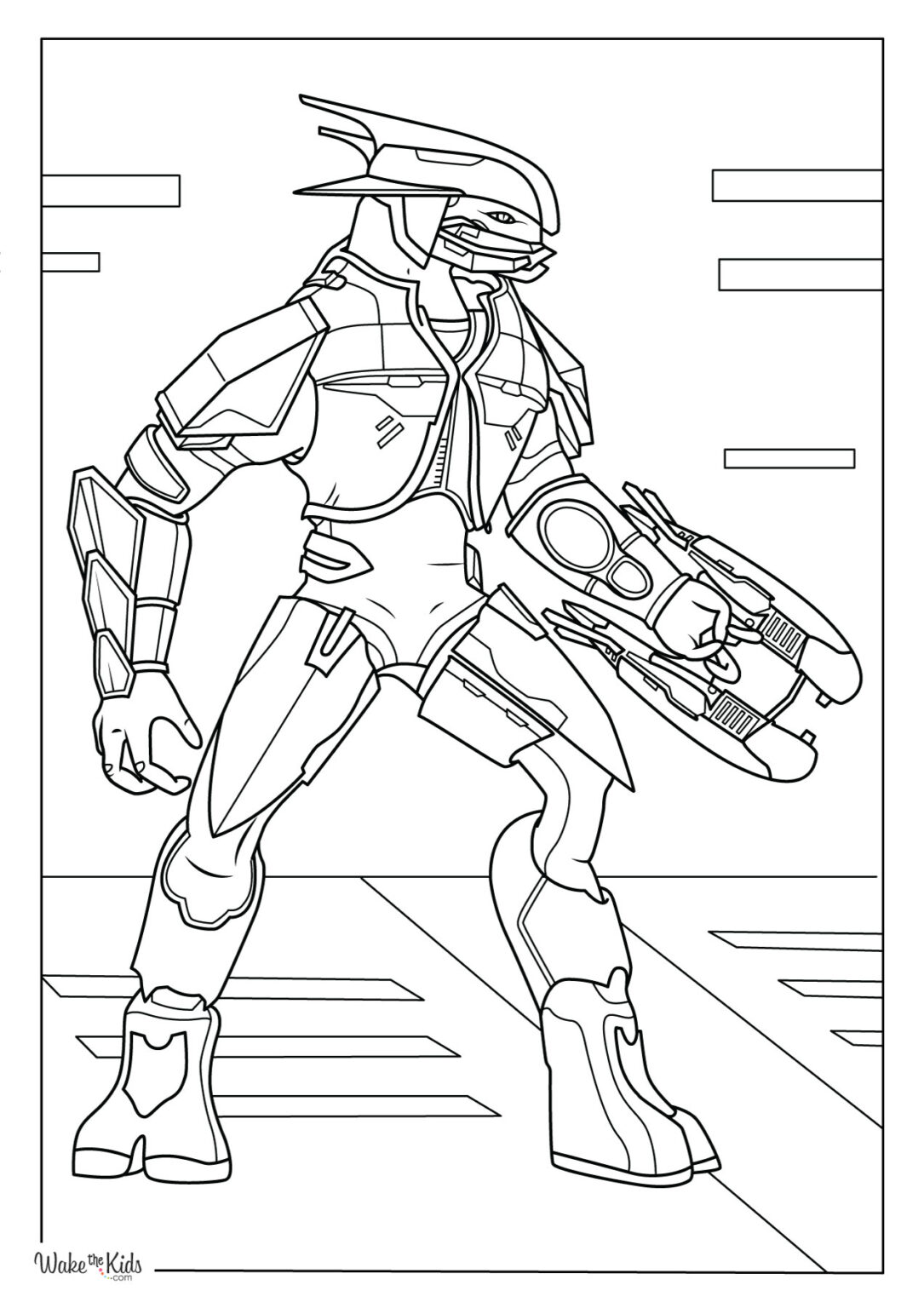 Halo Coloring Pages (Free Printable PDFs) | WakeTheKids
