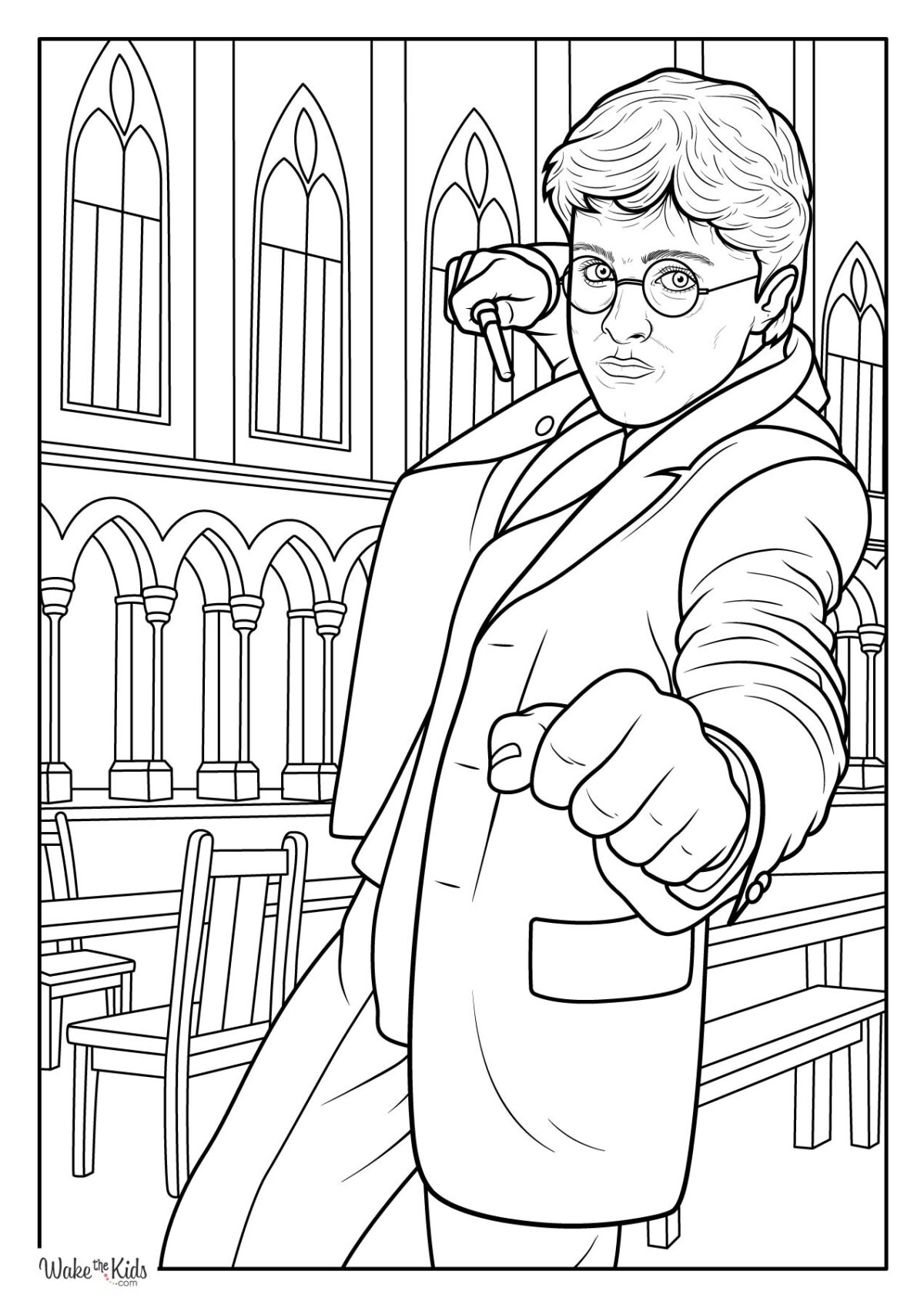 Harry Potter Coloring Pages (Free Printable PDFs) | WakeTheKids