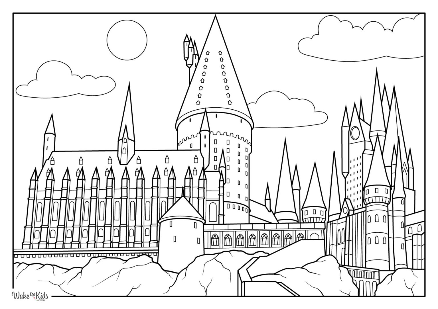 Harry Potter Coloring Pages (Free Printable PDFs) | WakeTheKids