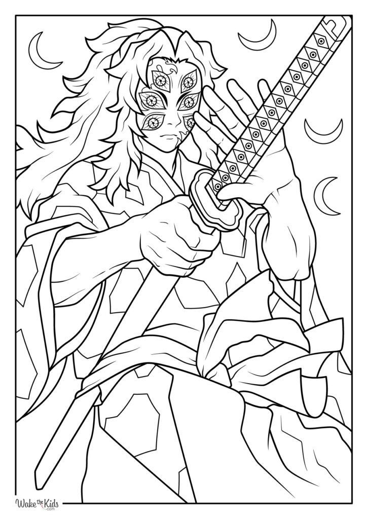 Demon Slayer Coloring Pages (Free Printable PDFs) | WakeTheKids