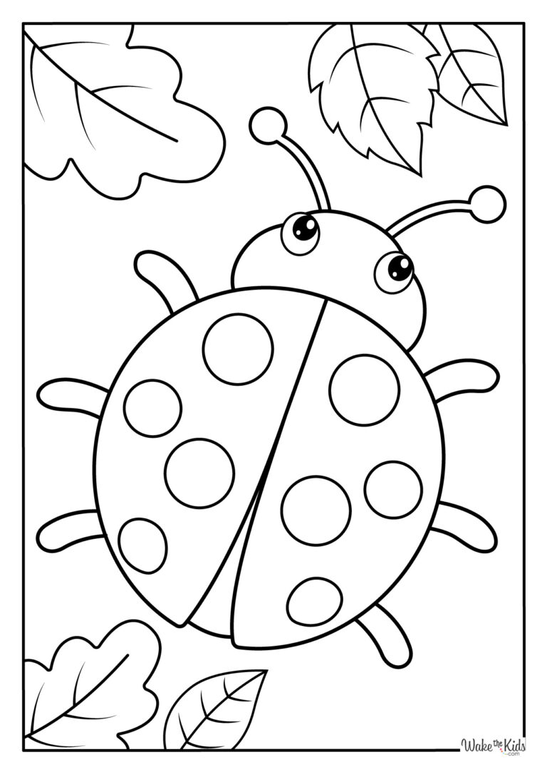 Ladybug Coloring Pages (Free Printable PDFs) | WakeTheKids