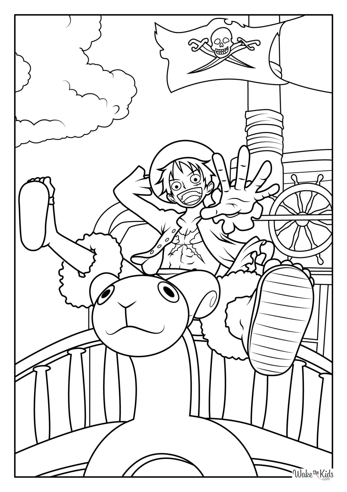 One Piece Coloring Pages (Free Printable PDFs) | WakeTheKids