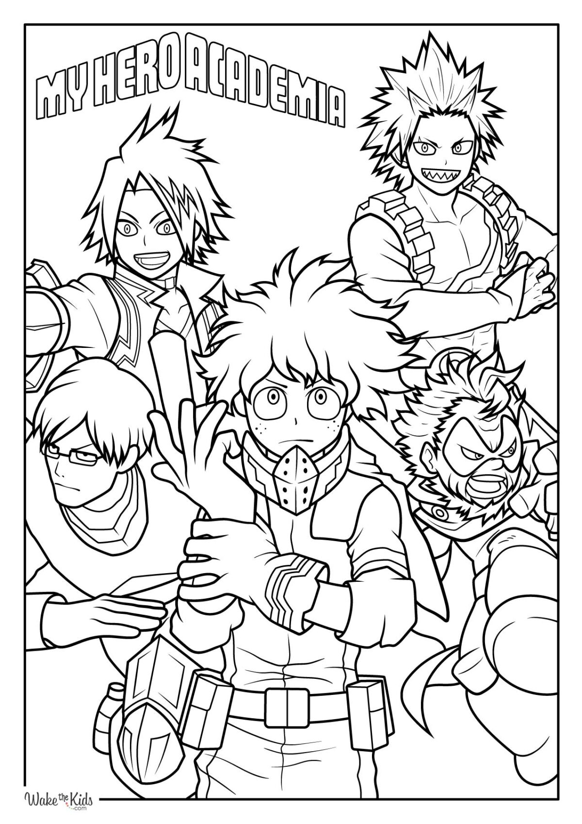 My Hero Academia Coloring Pages (Free Printable PDFs) | WakeTheKids