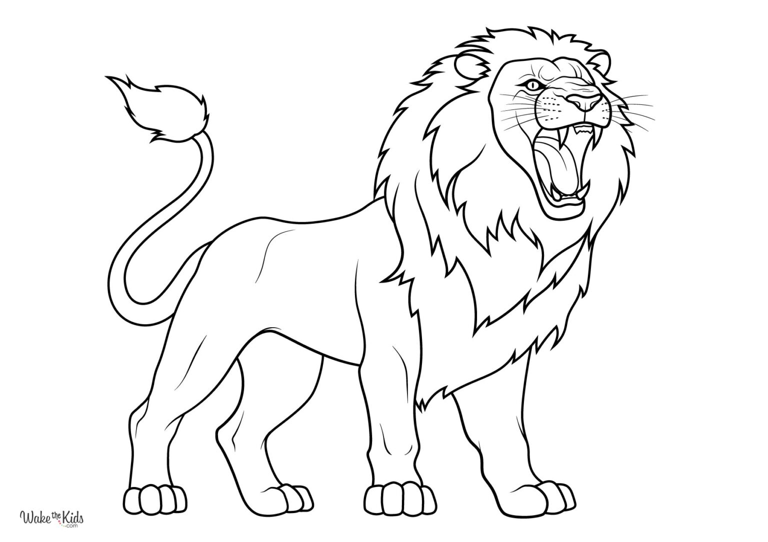 Lion Coloring Pages (Free Printable PDFs) | WakeTheKids
