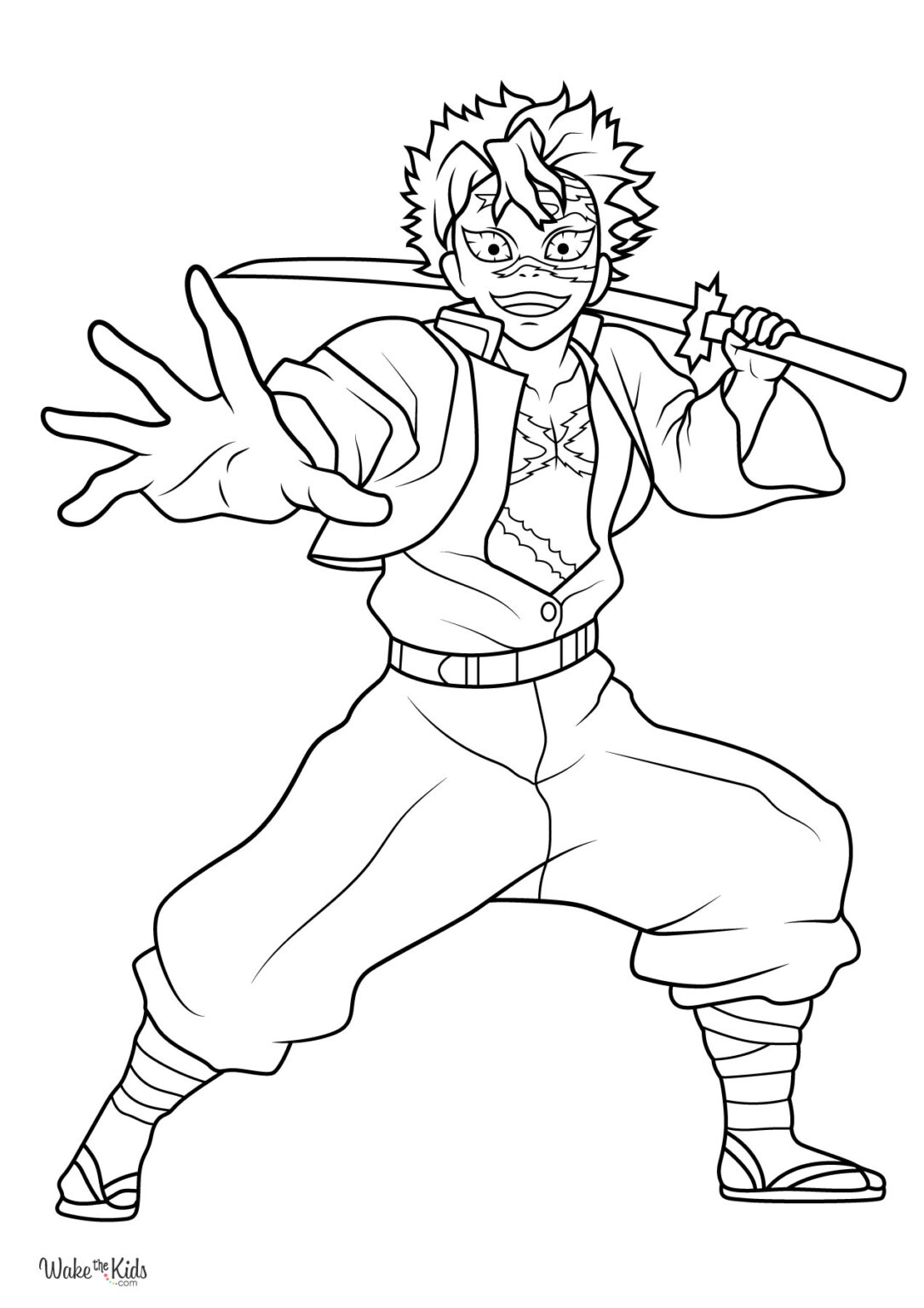 Demon Slayer Coloring Pages (Free Printable PDFs) | WakeTheKids