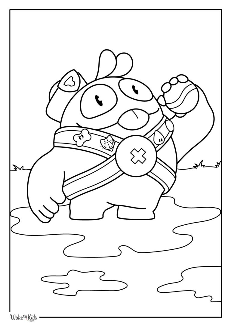 Brawl Stars Coloring Pages (Free Printable PDFs) | WakeTheKids