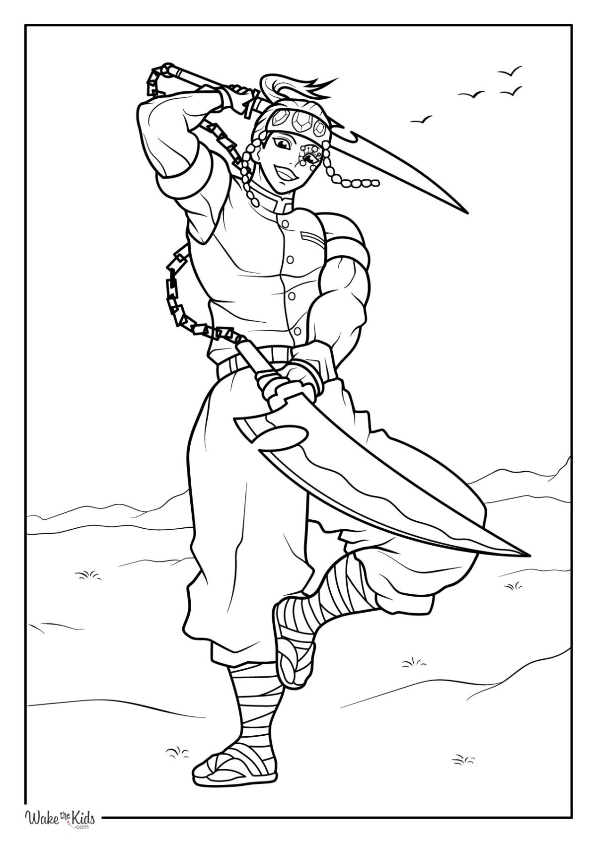 Demon Slayer Coloring Pages (Free Printable PDFs) | WakeTheKids
