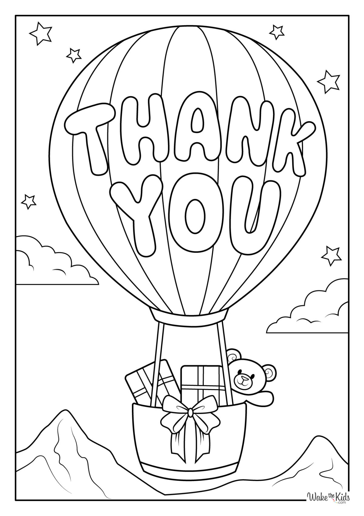 Hot Air Balloon Coloring Pages (Free Printable PDFs) | WakeTheKids