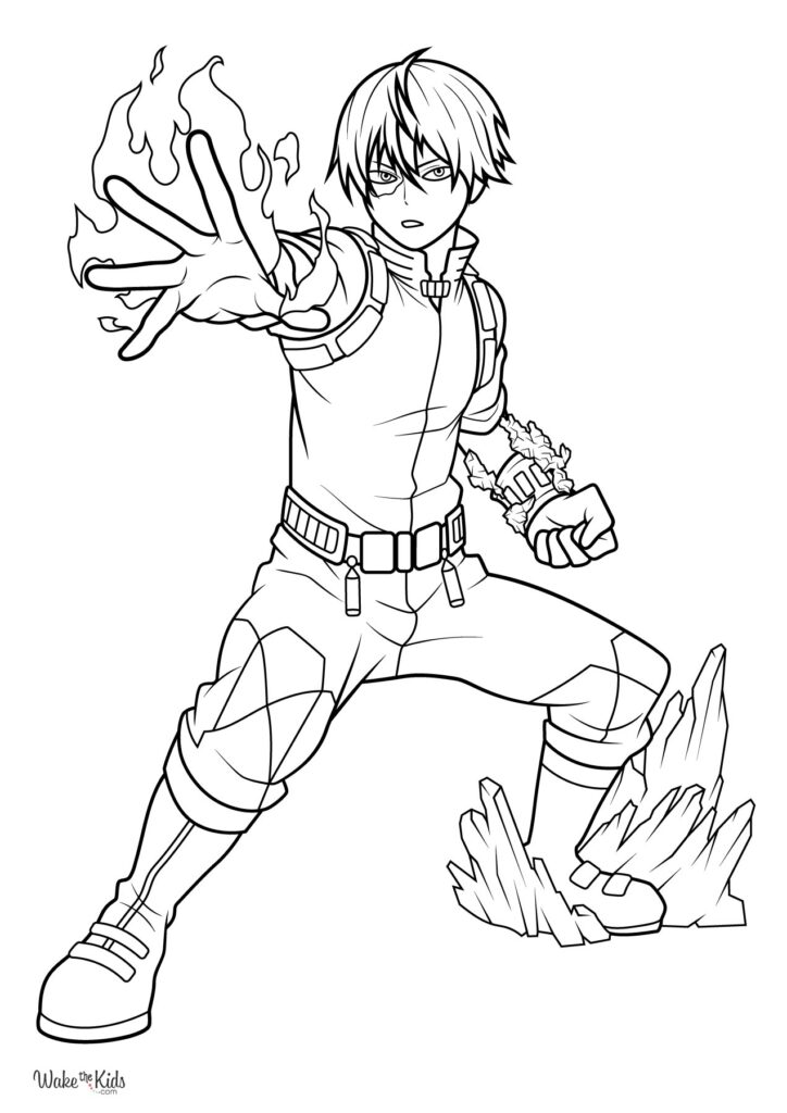 My Hero Academia Coloring Pages (Free Printable PDFs) | WakeTheKids