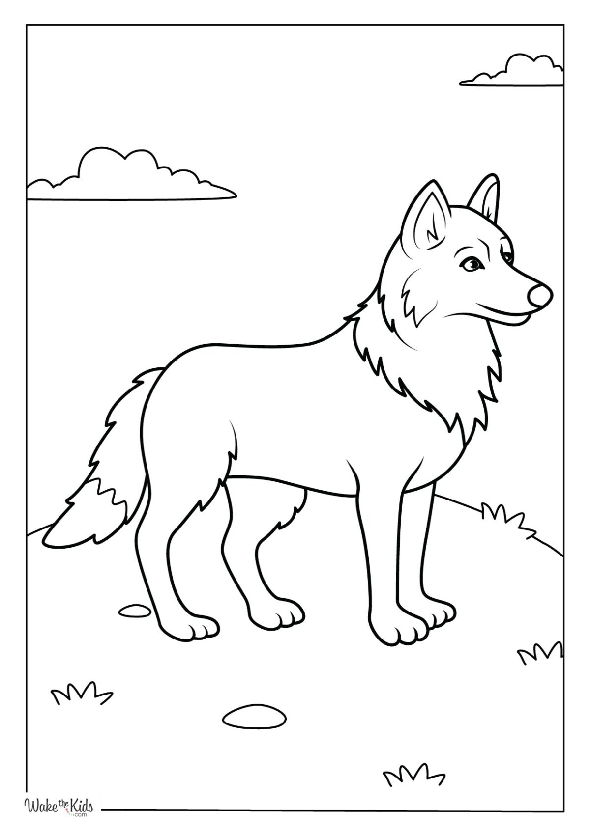 Wolf Coloring Pages (Free Printable PDFs) | WakeTheKids