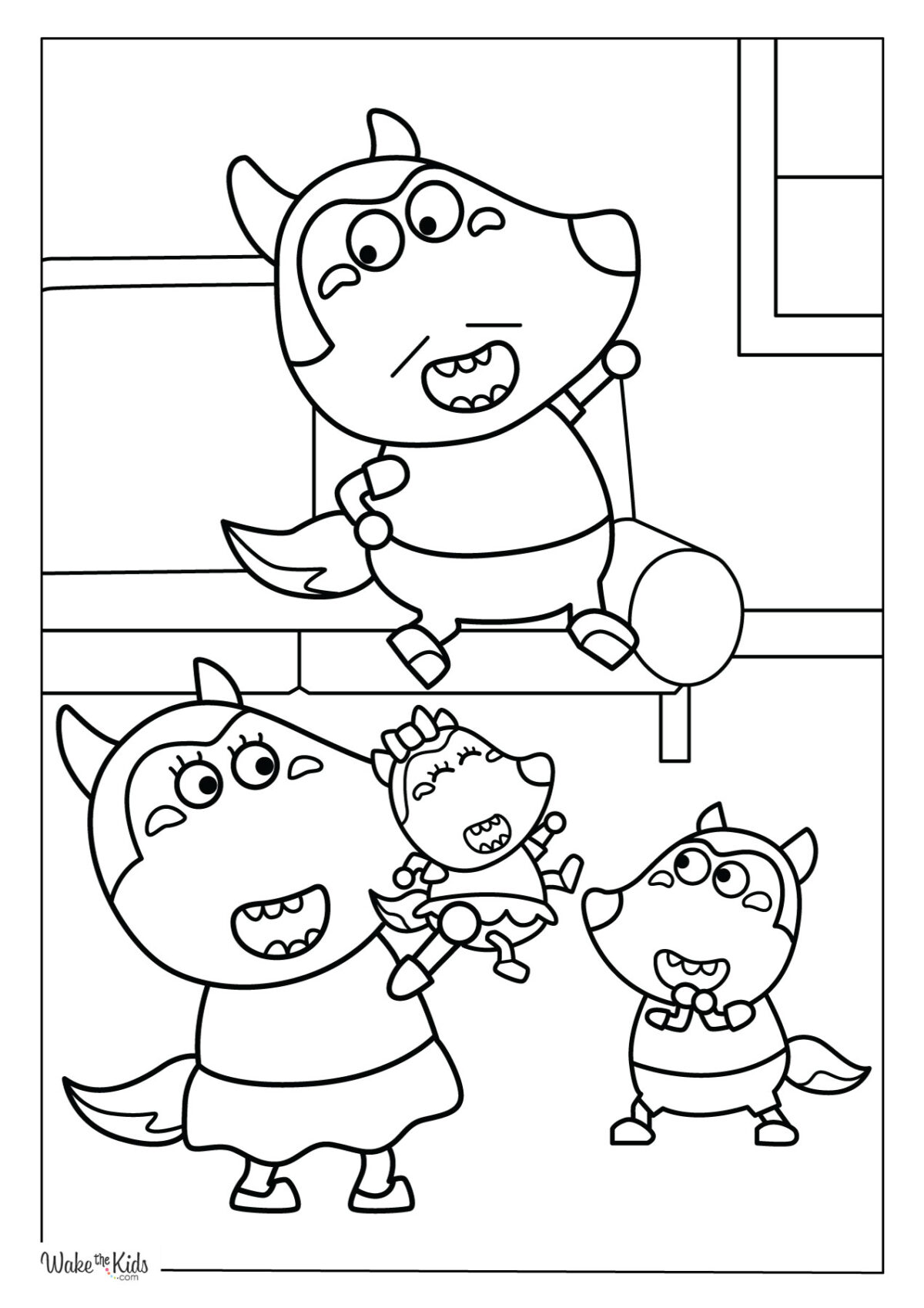 Wolfoo Coloring Pages (Free Printable PDFs) | WakeTheKids