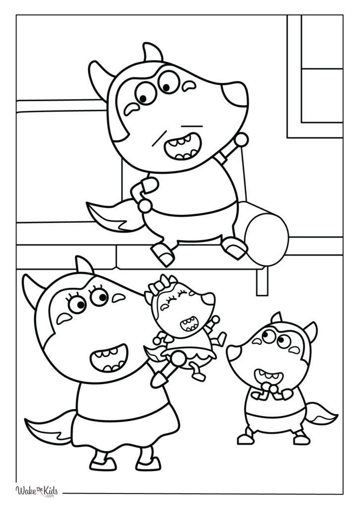Wolfoo Coloring Pages (Free Printable PDFs) | WakeTheKids
