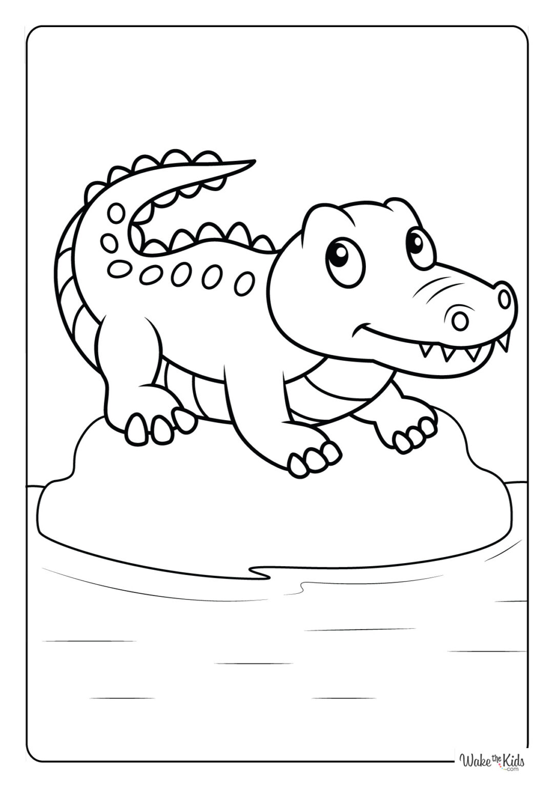 Alligator Coloring Pages (Free Printable PDFs) | WakeTheKids
