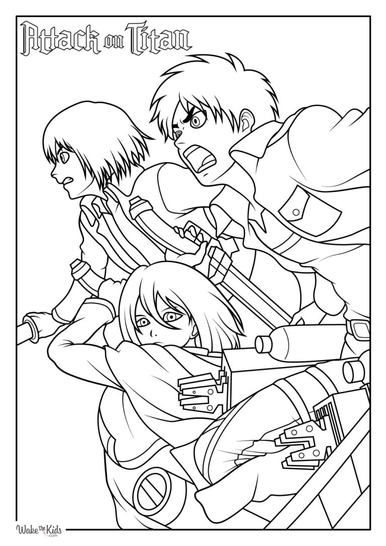 Attack on Titan Coloring Pages (Free Printable PDFs) | WakeTheKids