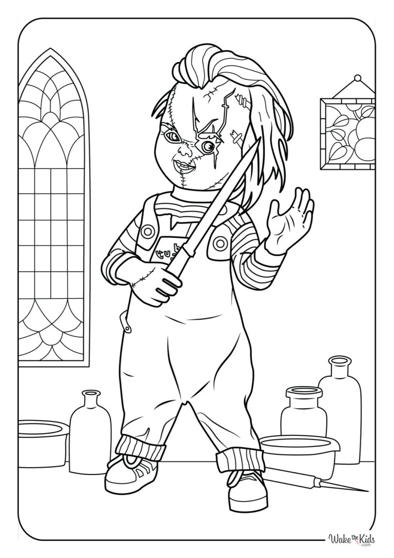 Chucky Coloring Pages (Free Printable PDFs) | WakeTheKids